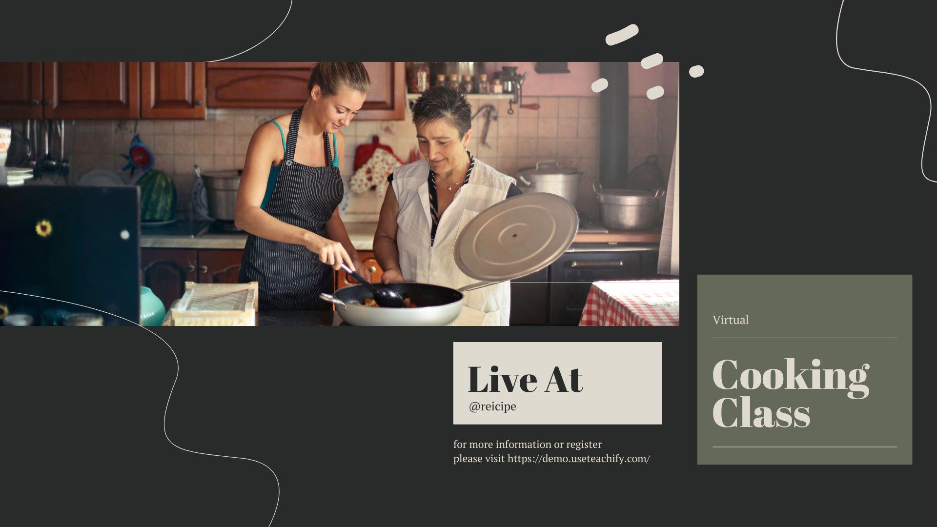 Live Cooking Class - Teachify